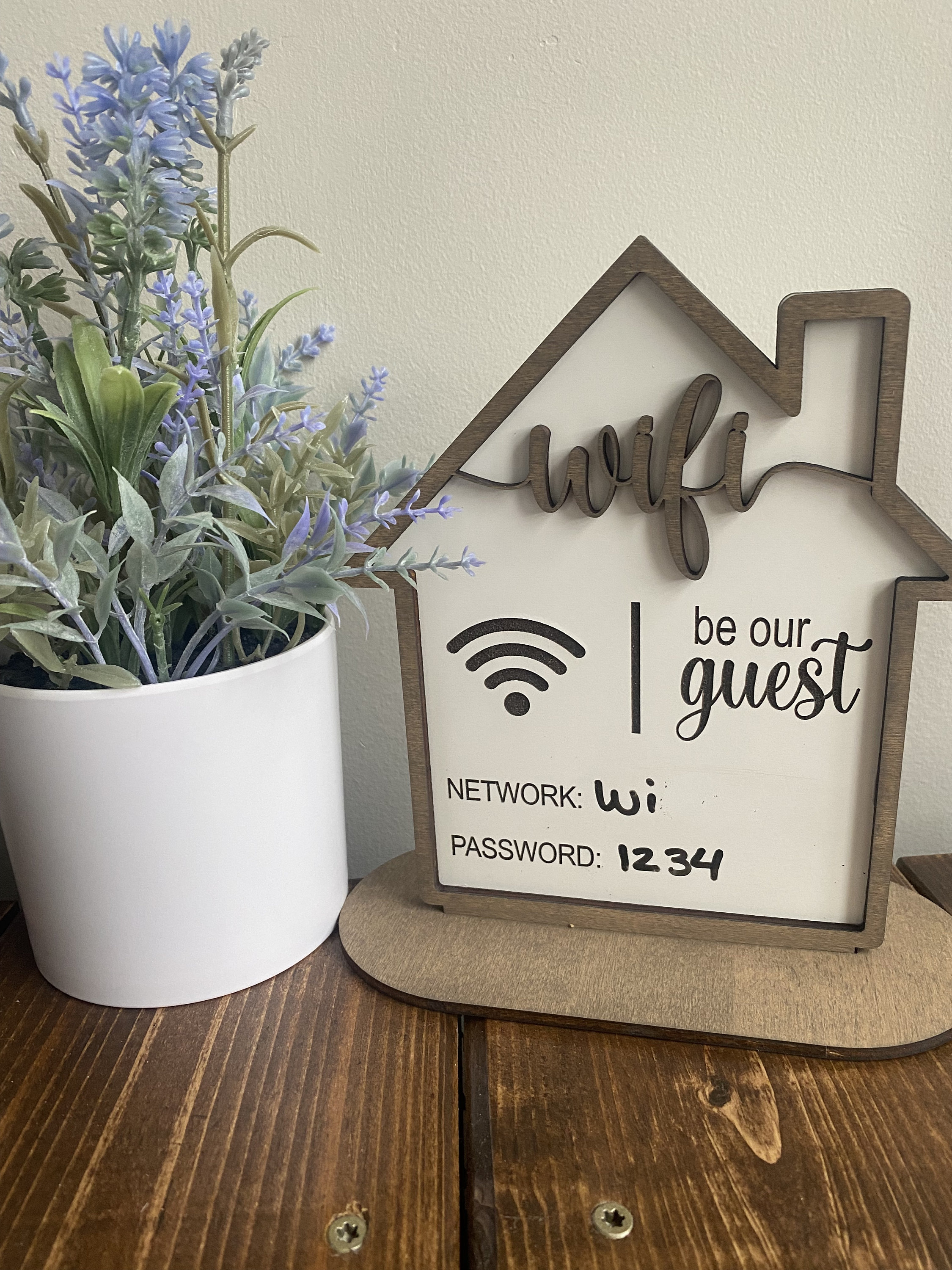 Wifi Network Password Sign Guest Wifi Password Air BNB - Etsy