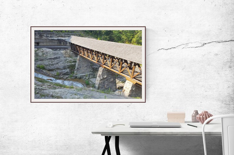 Covered Bridge Downloadable Printable Art Wall Art Urban Photography ...