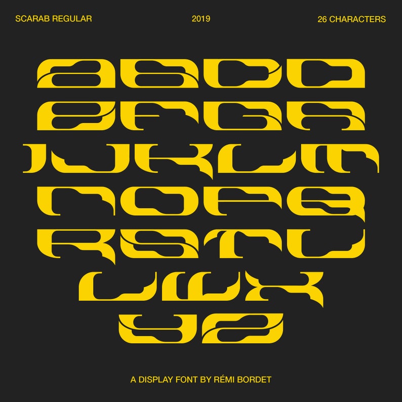 Scarab Typeface - Etsy