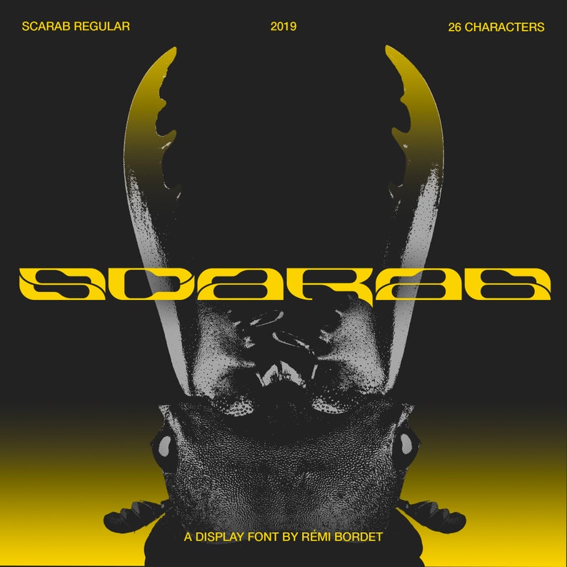 Scarab Typeface - Etsy