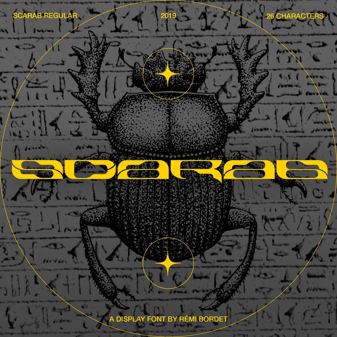 Scarab Typeface | Etsy