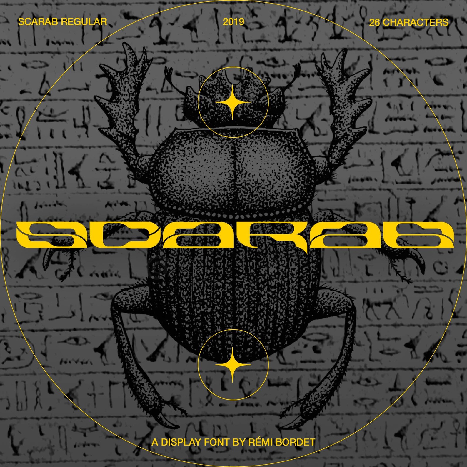 Scarab Typeface | Etsy
