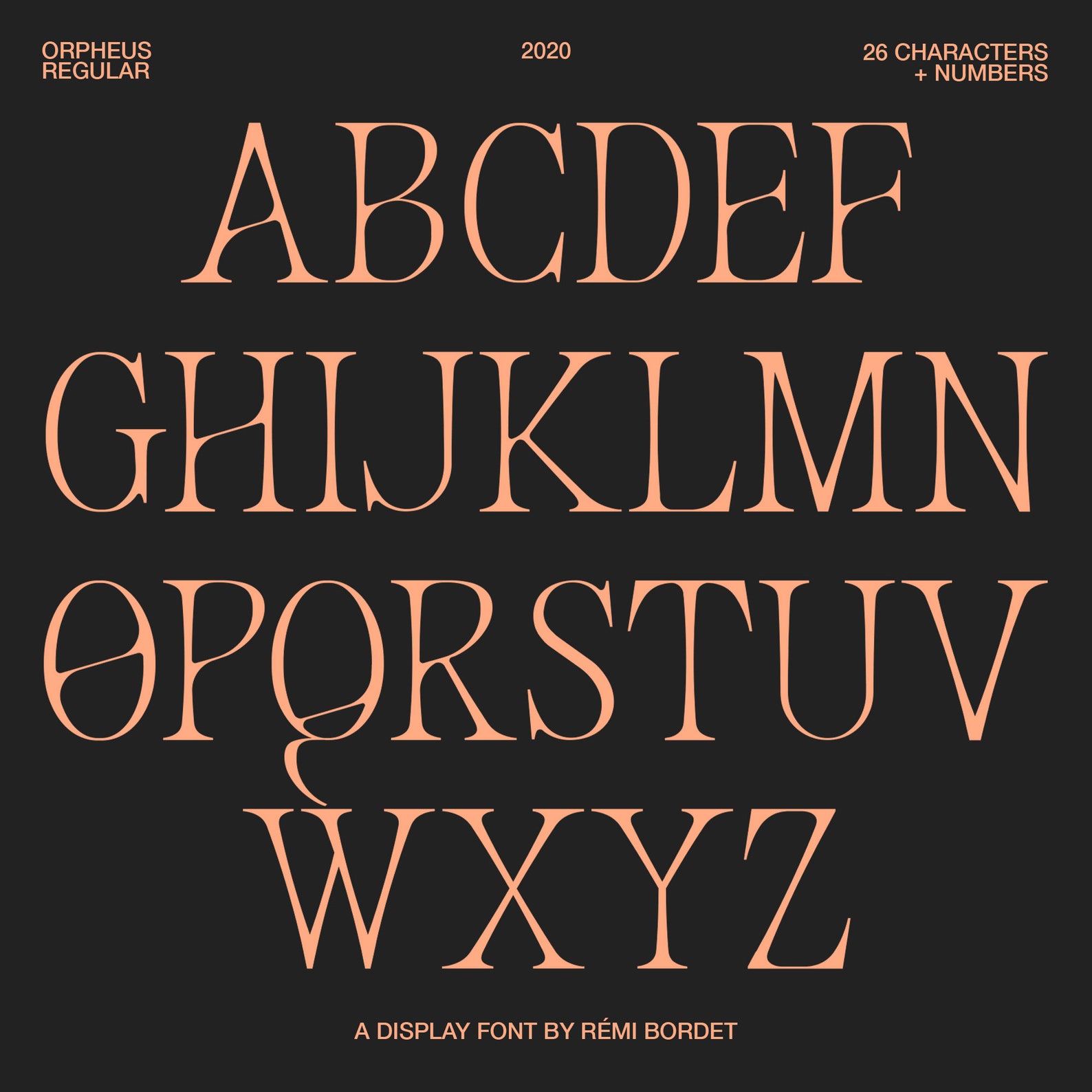 Orpheus Typeface - Etsy