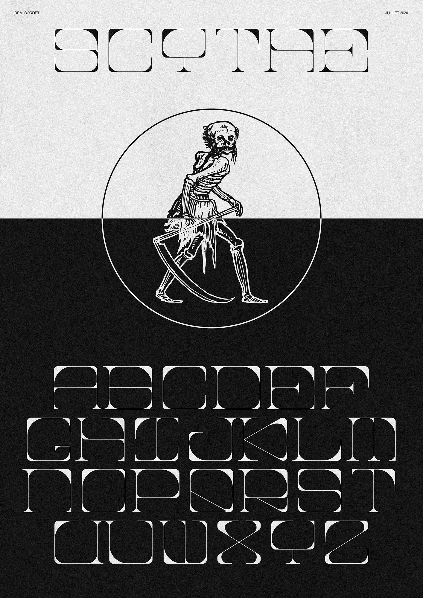 Scythe Typeface | Etsy