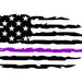 Thin Purple Line Flag Decal,purple Thin Line Flag Decal,purple Line ...