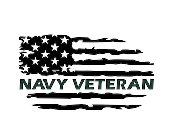 U.S. Navy Veteran Vinyl Decal - Etsy