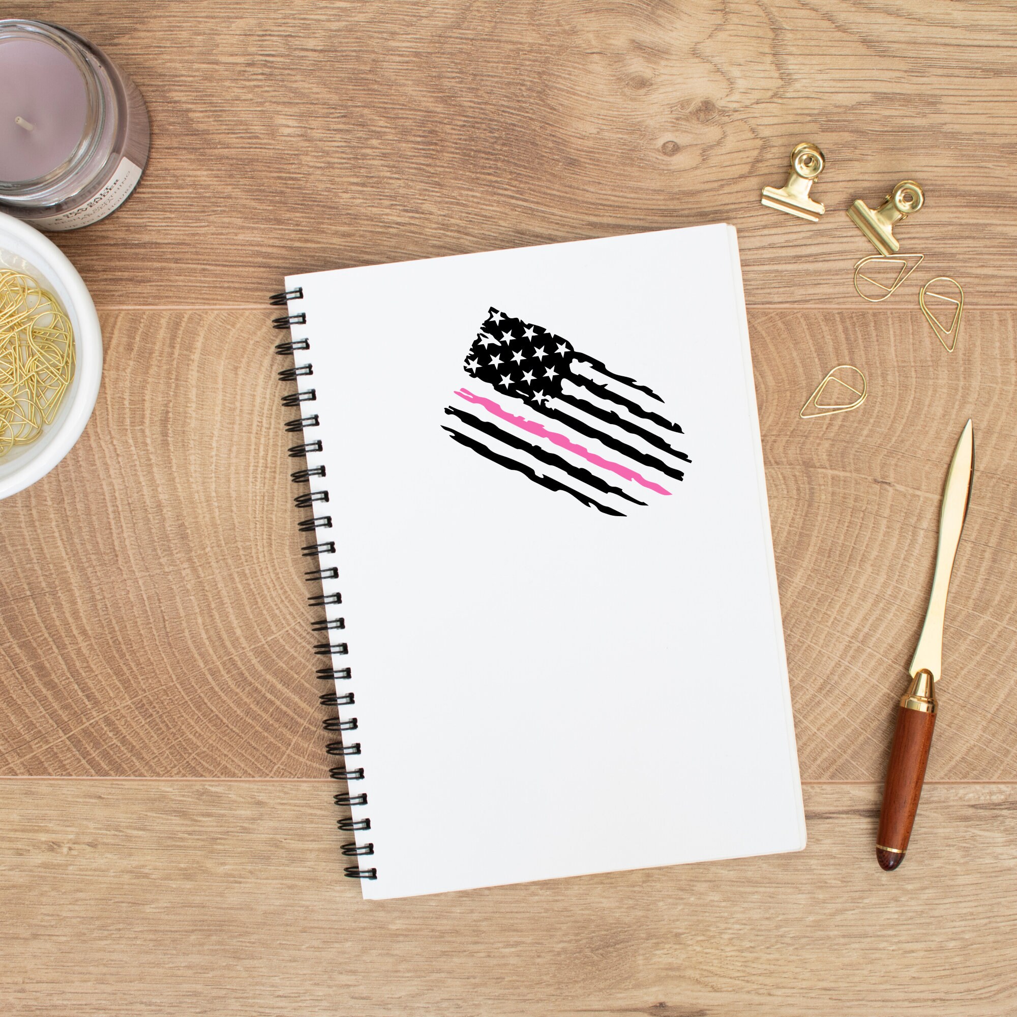 Thin Pink Line Flagpink Thin Line Flagbreast Cancer - Etsy