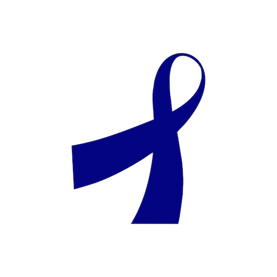 Rectal Cancer Ribbon Colorectal, Colon Cancer Awareness Month.
