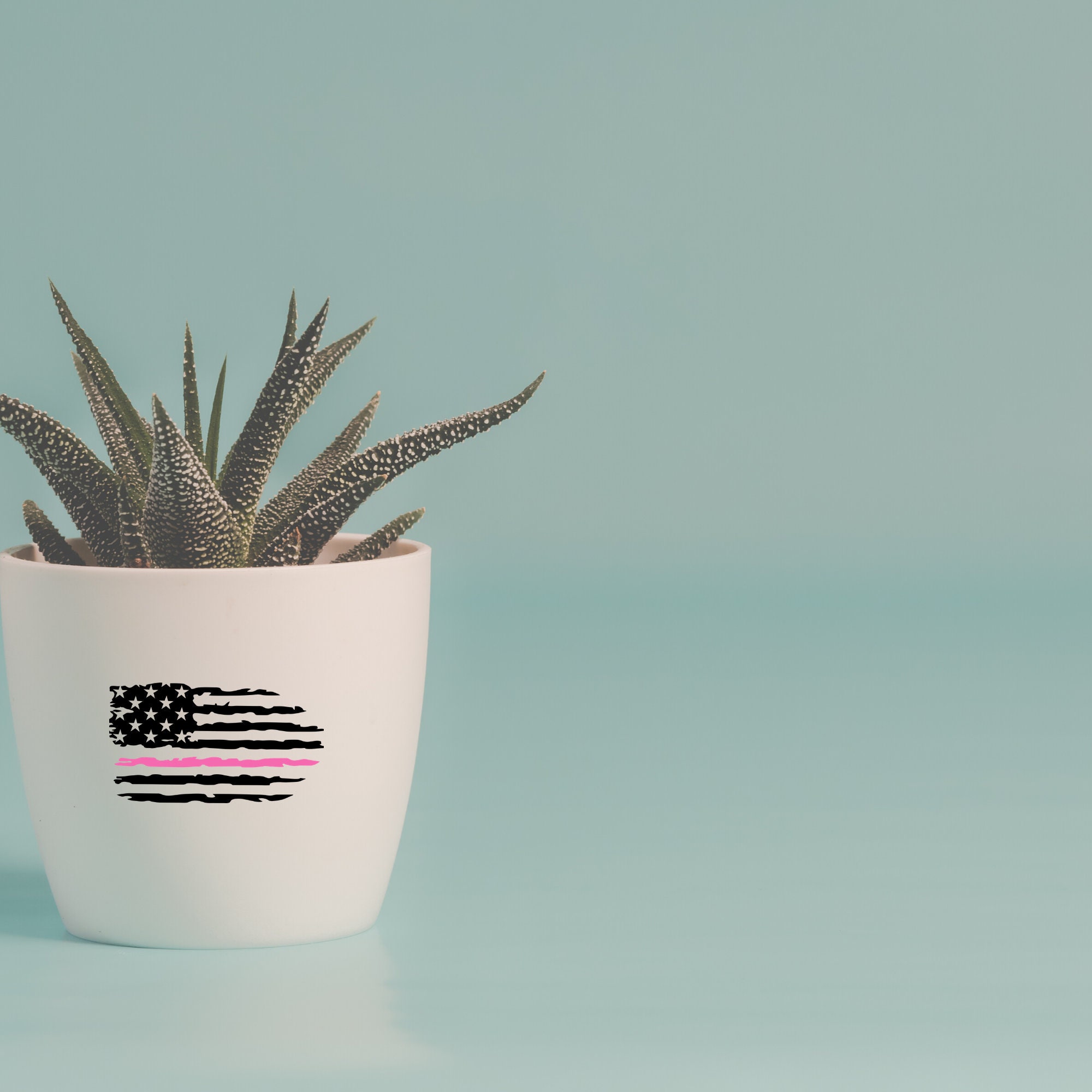 Thin Pink Line Flagpink Thin Line Flagbreast Cancer - Etsy