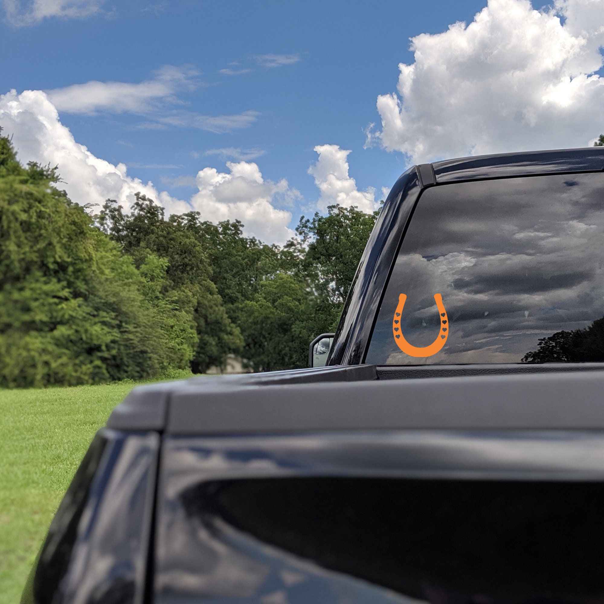Horseshoe Vinyl Decalhorseshoe Decalhorseshoe Stickerhorse | Etsy