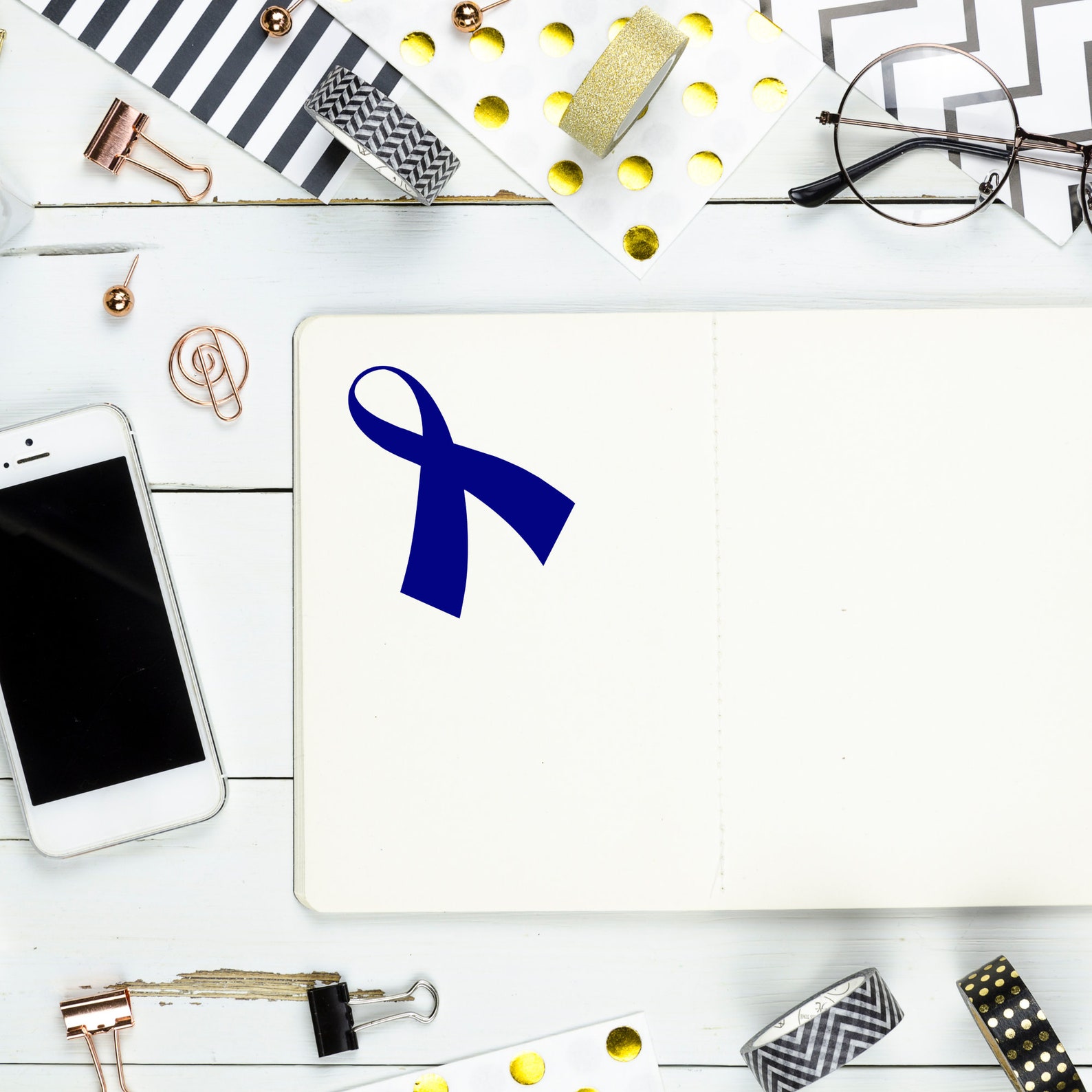 Blue Colorectal Cancer Ribboncolorectal Cancer Ribboncolon | Etsy