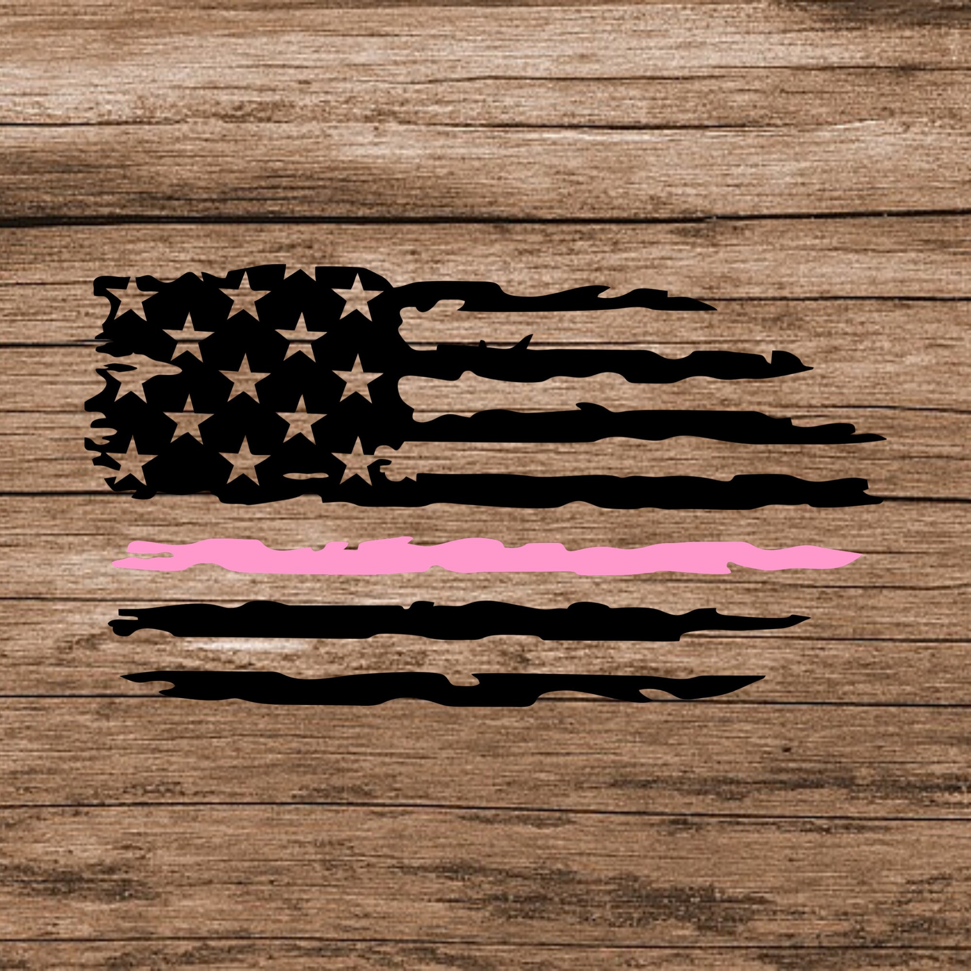 Thin Pink Line FlagPink Thin Line FlagBreast Cancer | Etsy