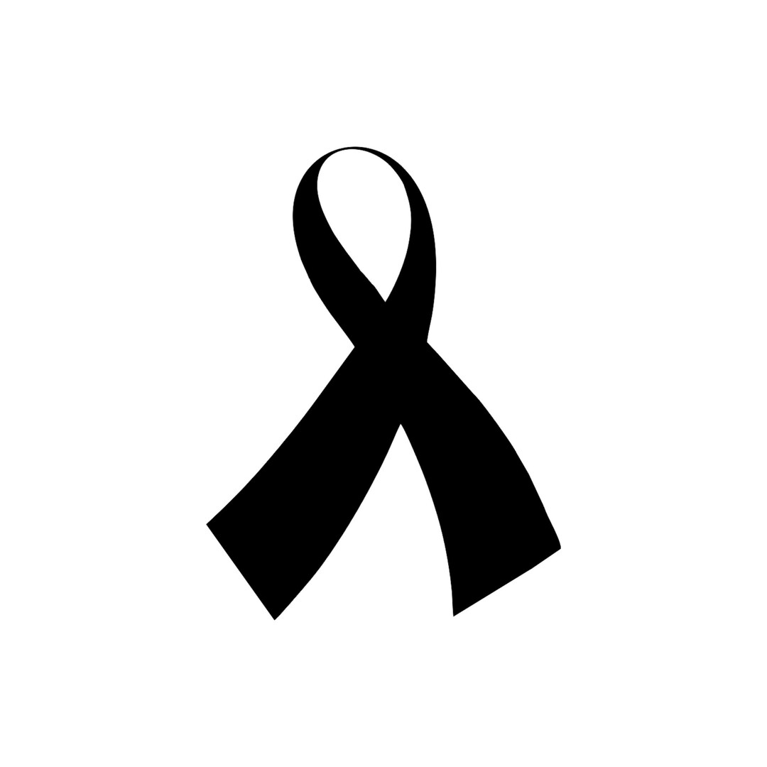 Melanoma Cancer Ribbon,melanoma Cancer Awareness Ribbon,skin Cancer ...