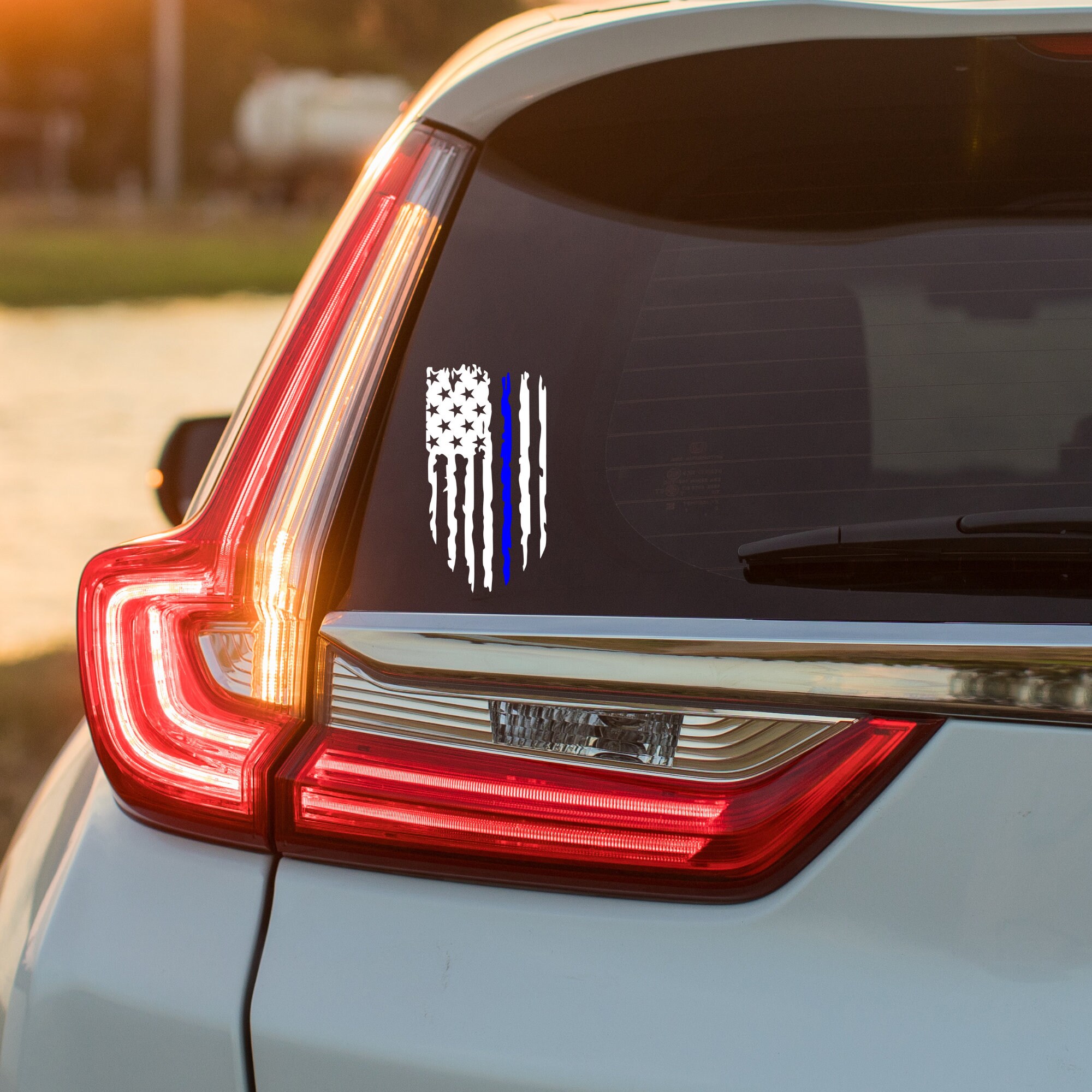 Thin Blue Line Flag Decal Verticalblue Thin Line Flag - Etsy