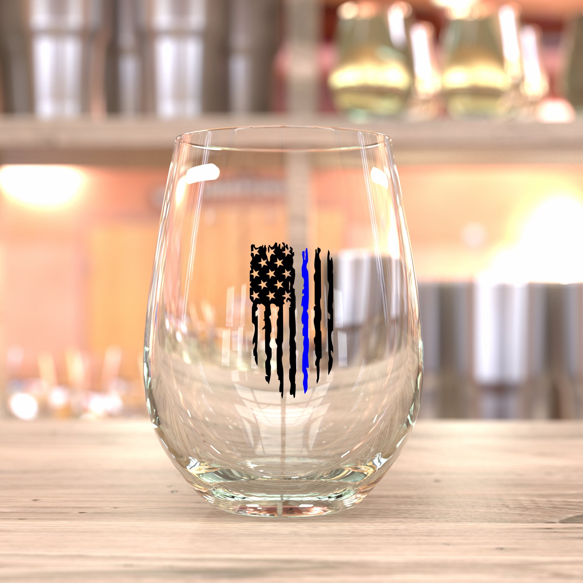 Thin Blue Line Flag Decal Verticalblue Thin Line Flag - Etsy