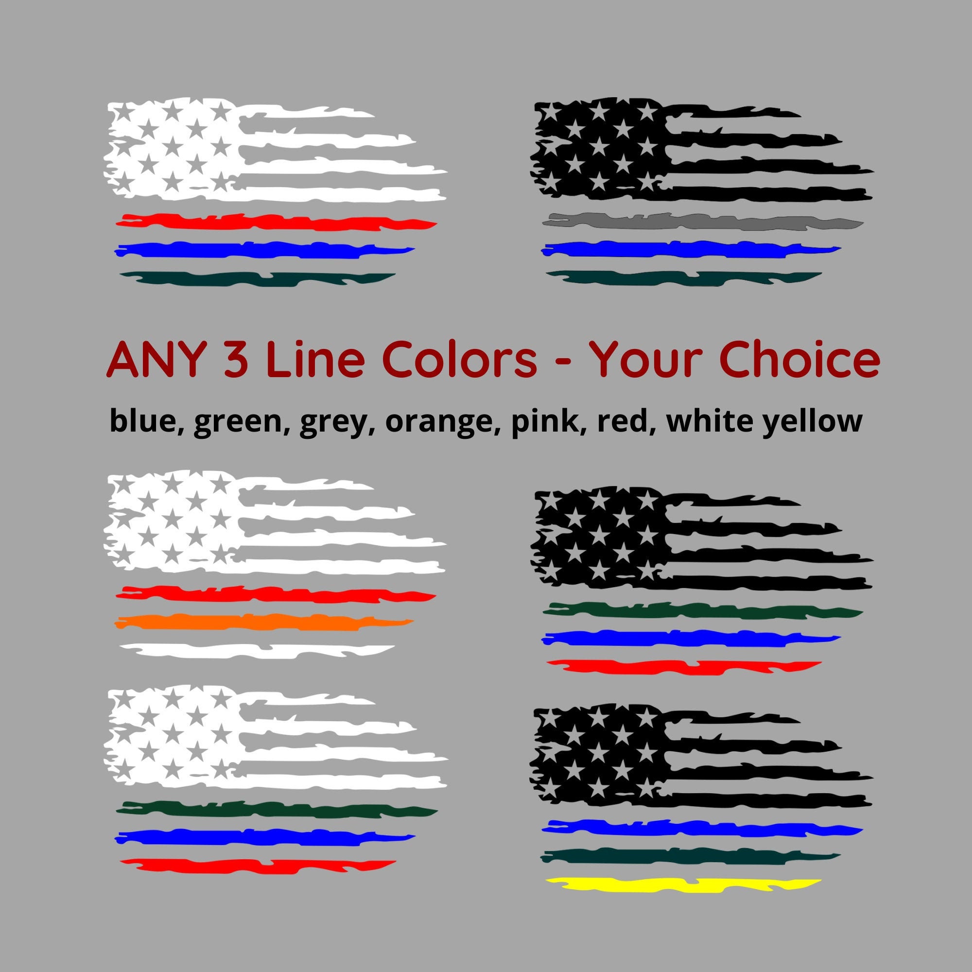 Custom 1st Responder Flag Decalcustom Essential Worker Flag - Etsy