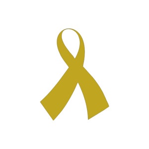 Gold Cancer Ribbon,childhood Cancer Ribbon,gold Cancer Ribbon Decal ...