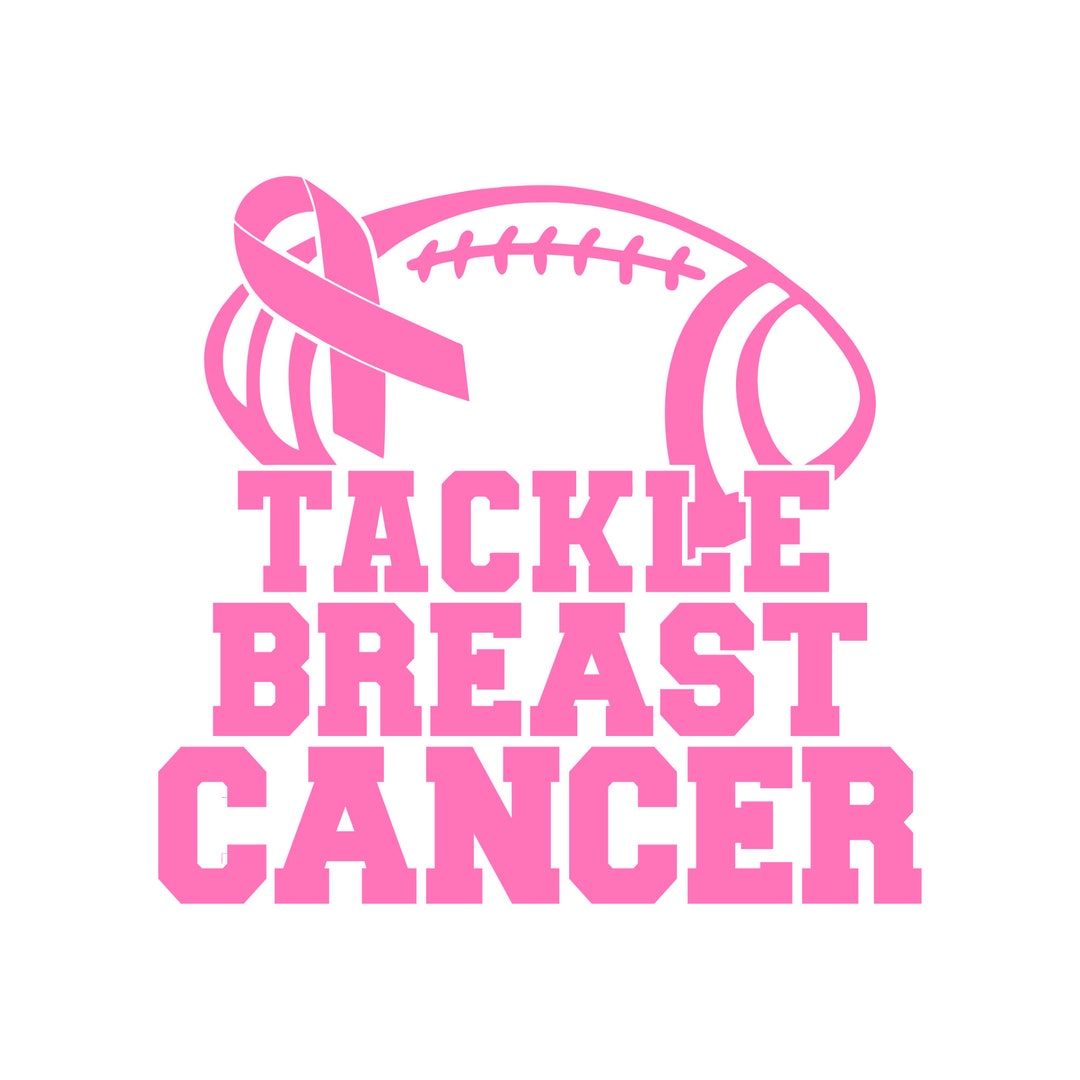 Tackle Breast Cancer Decal,breast Cancer Decal,pink Cancer Ribbon ...
