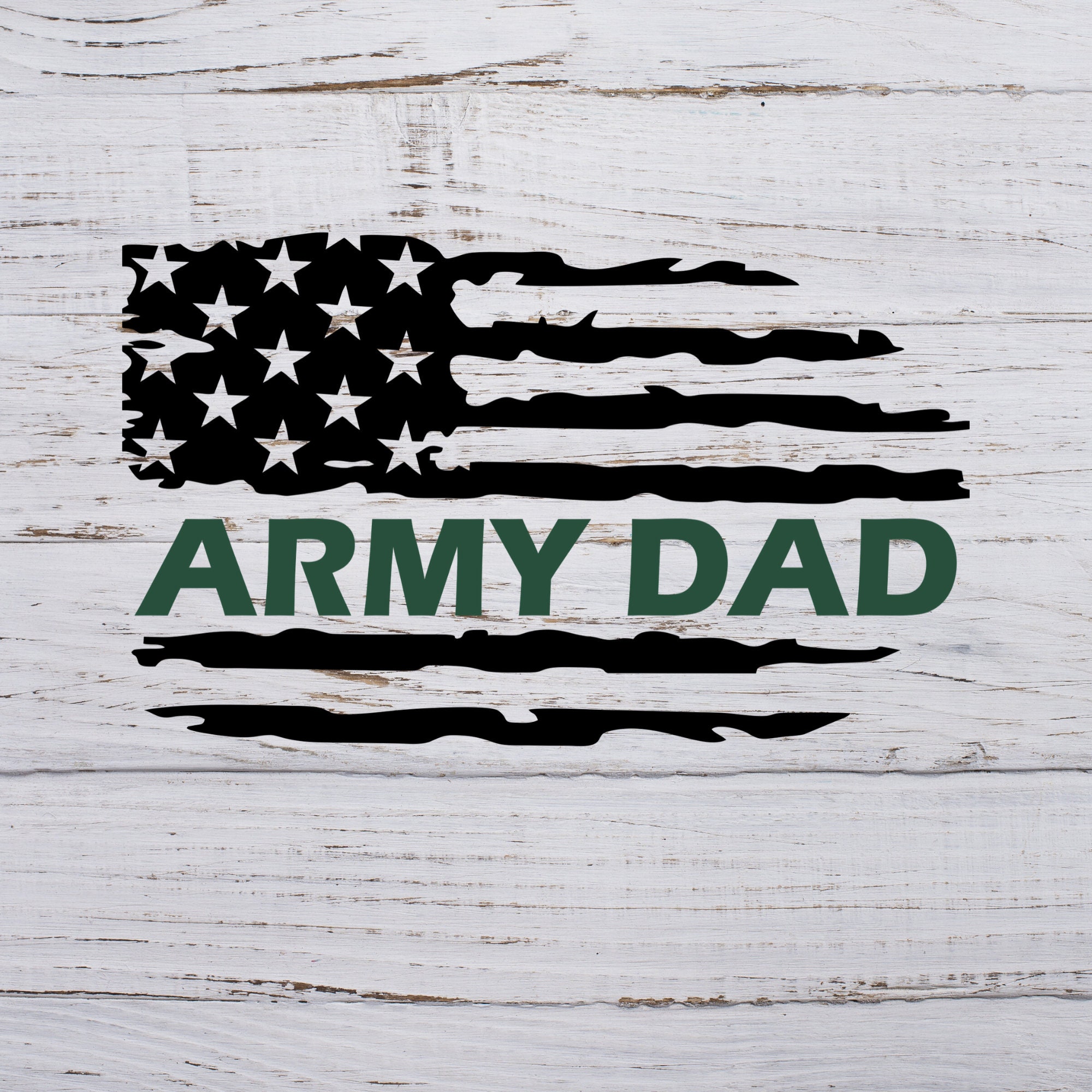 Army Dad Flag Decalmilitary Family Flagus Army Flagus Army | Etsy
