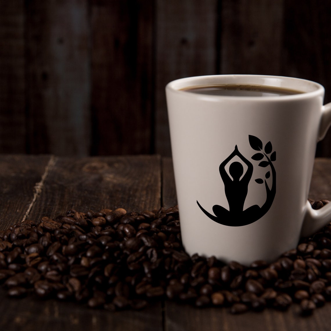 Yoga Vinyl Decalsitting Yoga Pose Decalvinyasa Yoga | Etsy