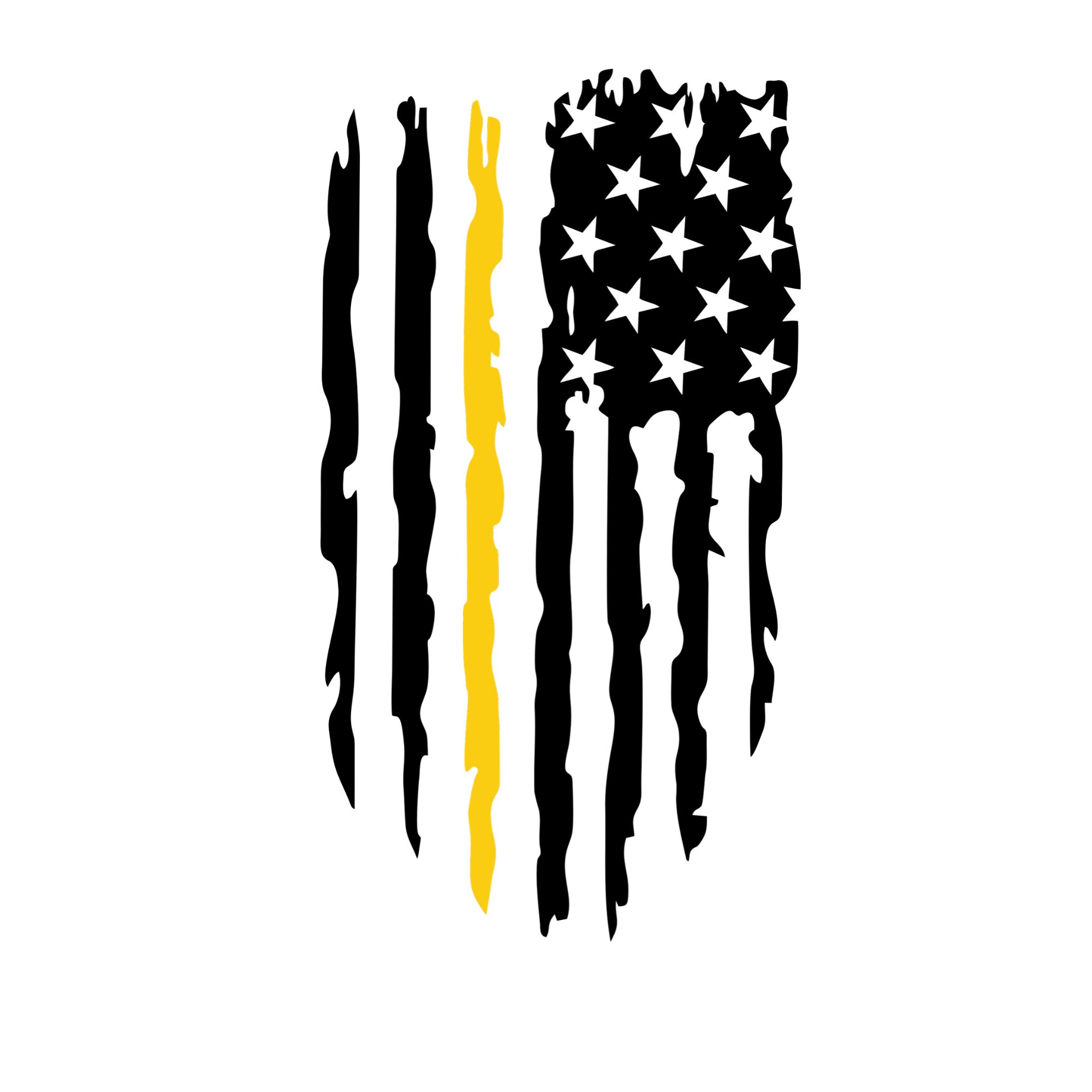 Thin Yellow Line FlagDispatcher Flag911 FlagDistressed | Etsy