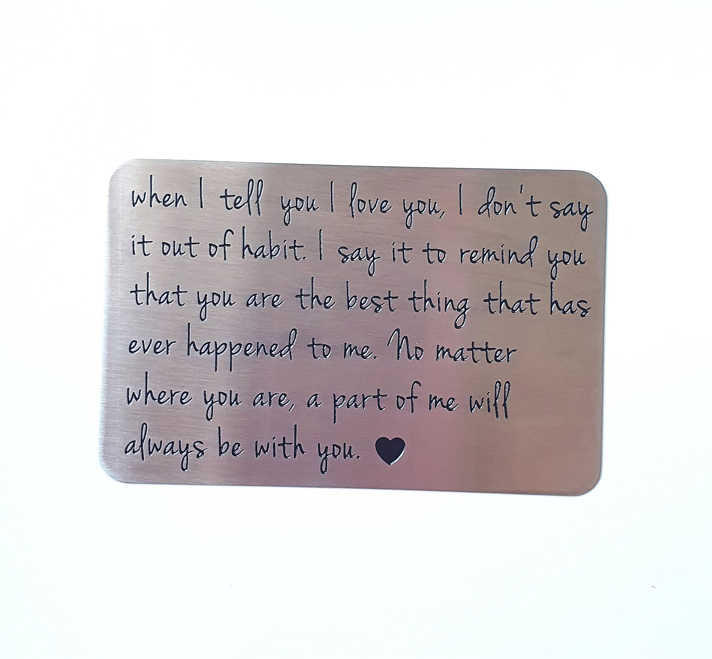 Mens SILVER Wallet Insert Credit Card Sized Gift for Him - Etsy UK