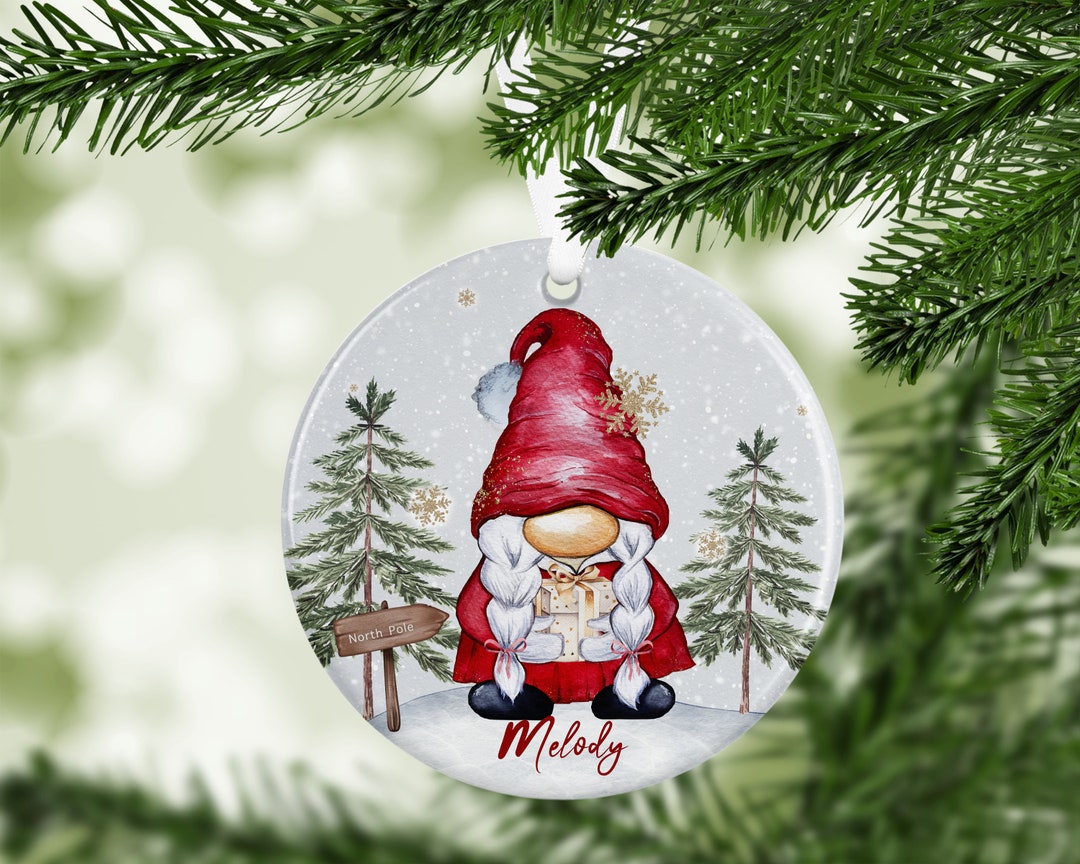 Personalised Gonk Bauble, Ceramic Hanging Decoration, Girl Gonk, Gonk ...