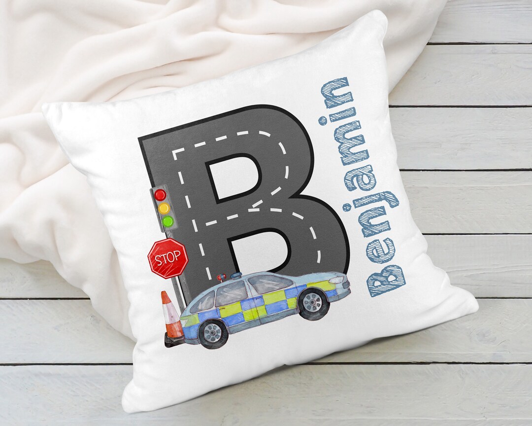 Personalised Police Car Cushion, Emergency Service Vehicle, Police Car ...