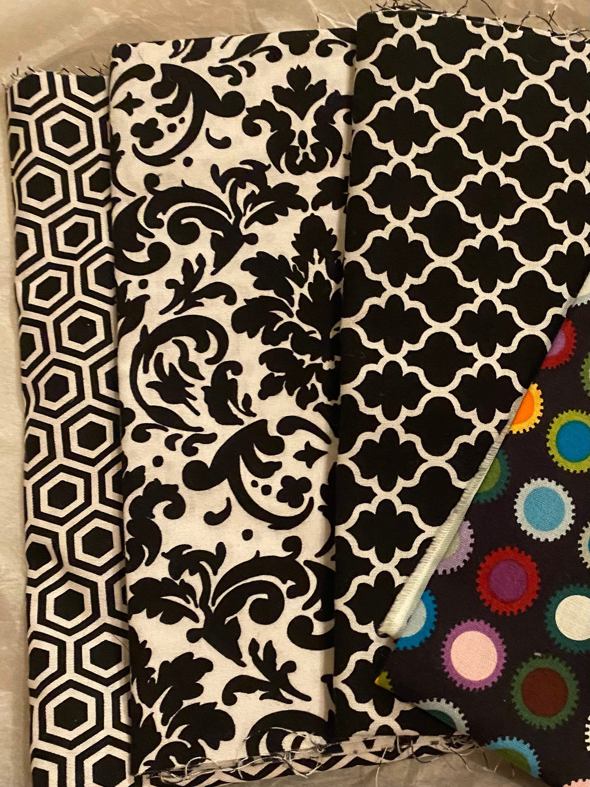 B&W Assorted Fabric - Etsy