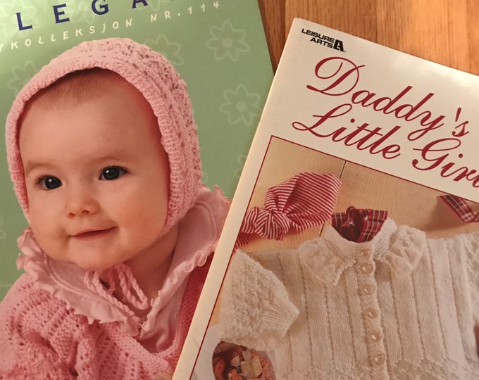 2 Baby Knit Pattern Books - Etsy