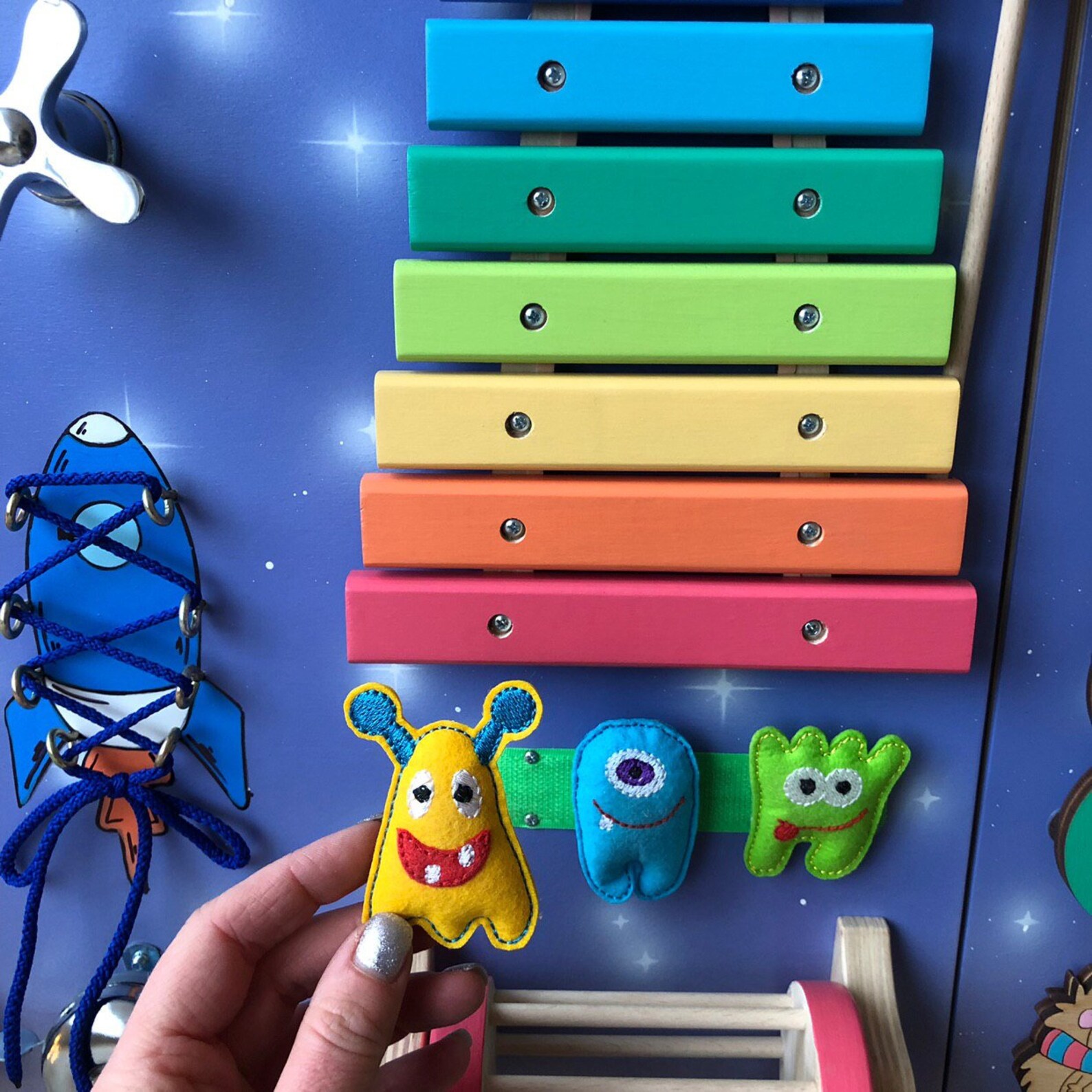 Large Busy Board for Toddler 70x100 Cm 2 Modules Sensory - Etsy