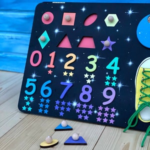 Busy Board Space Theme | Busyboard | Sensory Board | Travel Busy Board ...