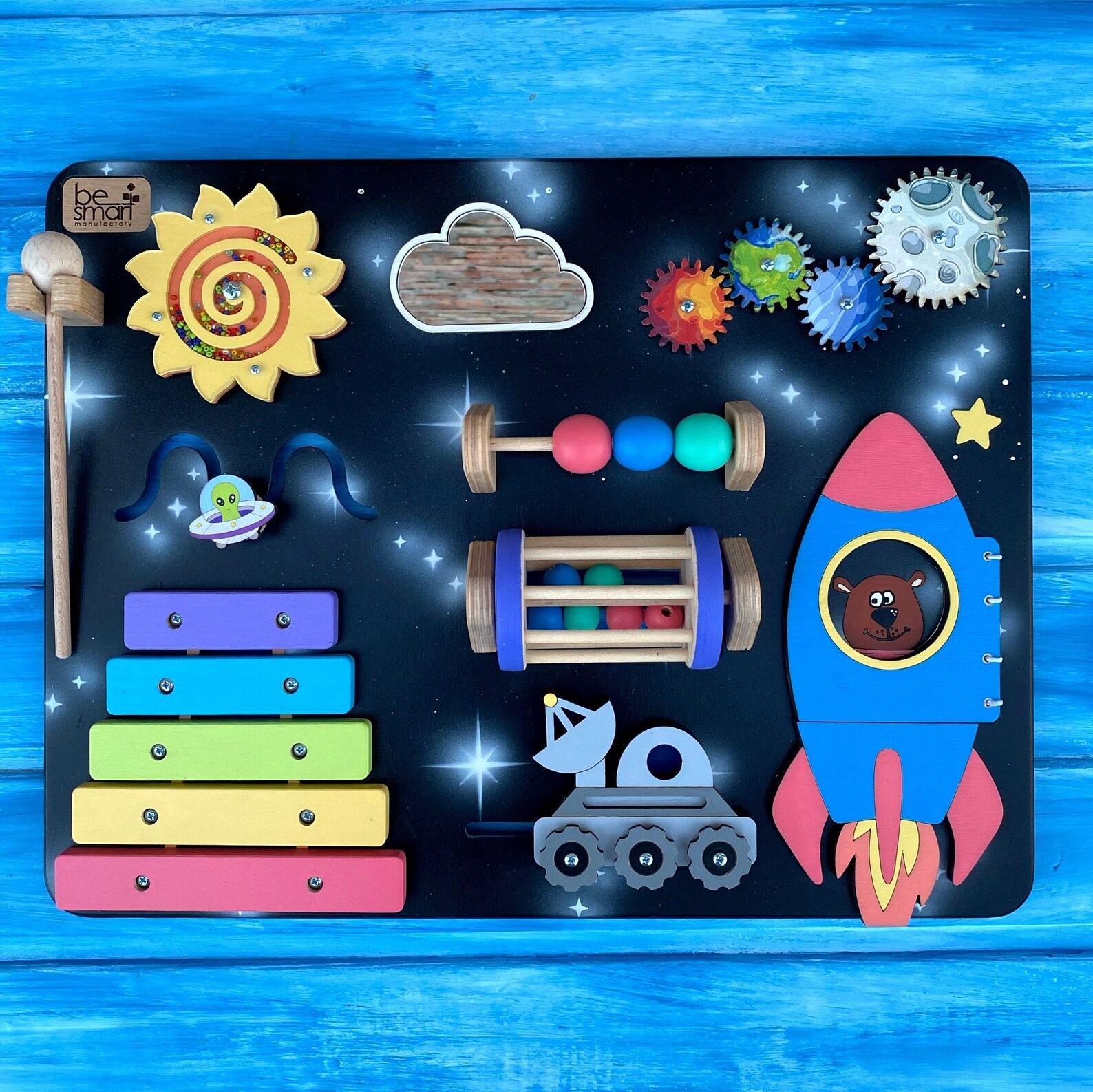 Busy Board Space Theme | Busyboard | Sensory Board | Travel Busy Board ...