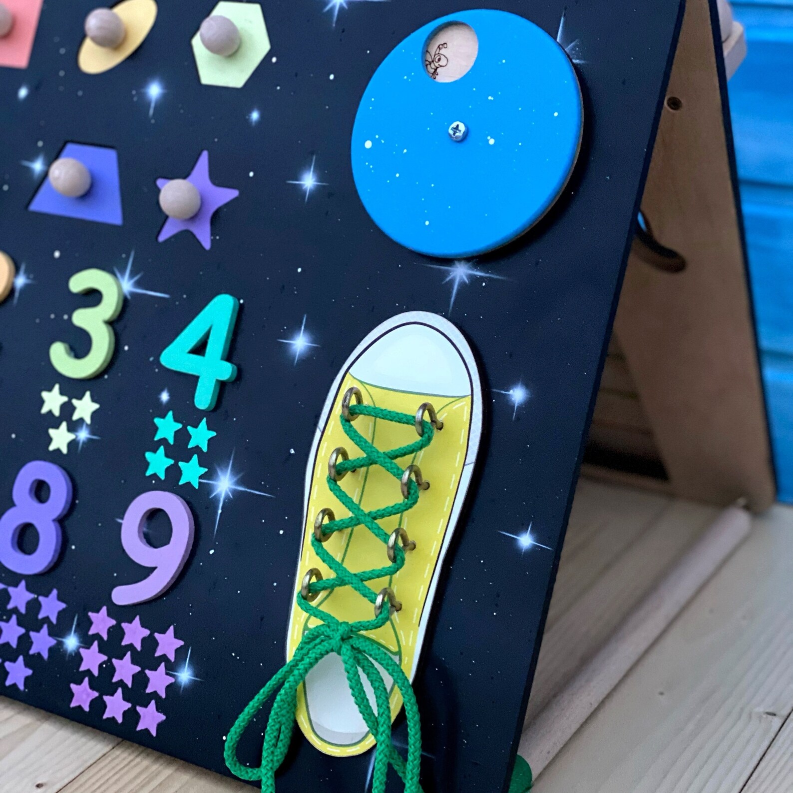 Busy Board Space Theme | Busyboard | Sensory Board | Travel Busy Board ...