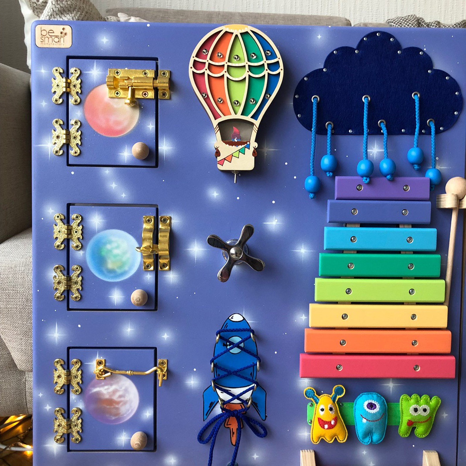 Large Busy Board for Toddler 70x100 Cm 2 Modules Sensory - Etsy