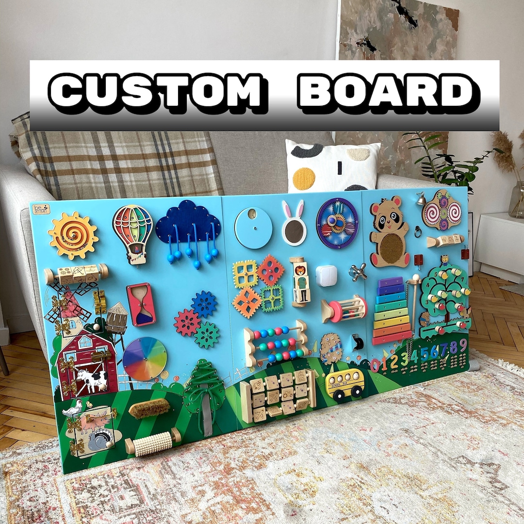 Large Custom Busy Board From 3 Panels Size 70x150 Cm Activity Board for ...