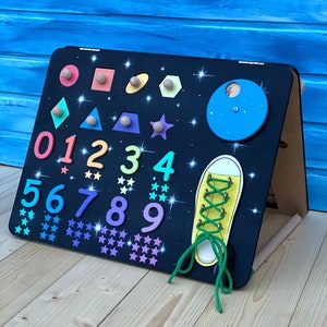 Busy Board Space Theme | Busyboard | Sensory Board | Travel Busy Board ...