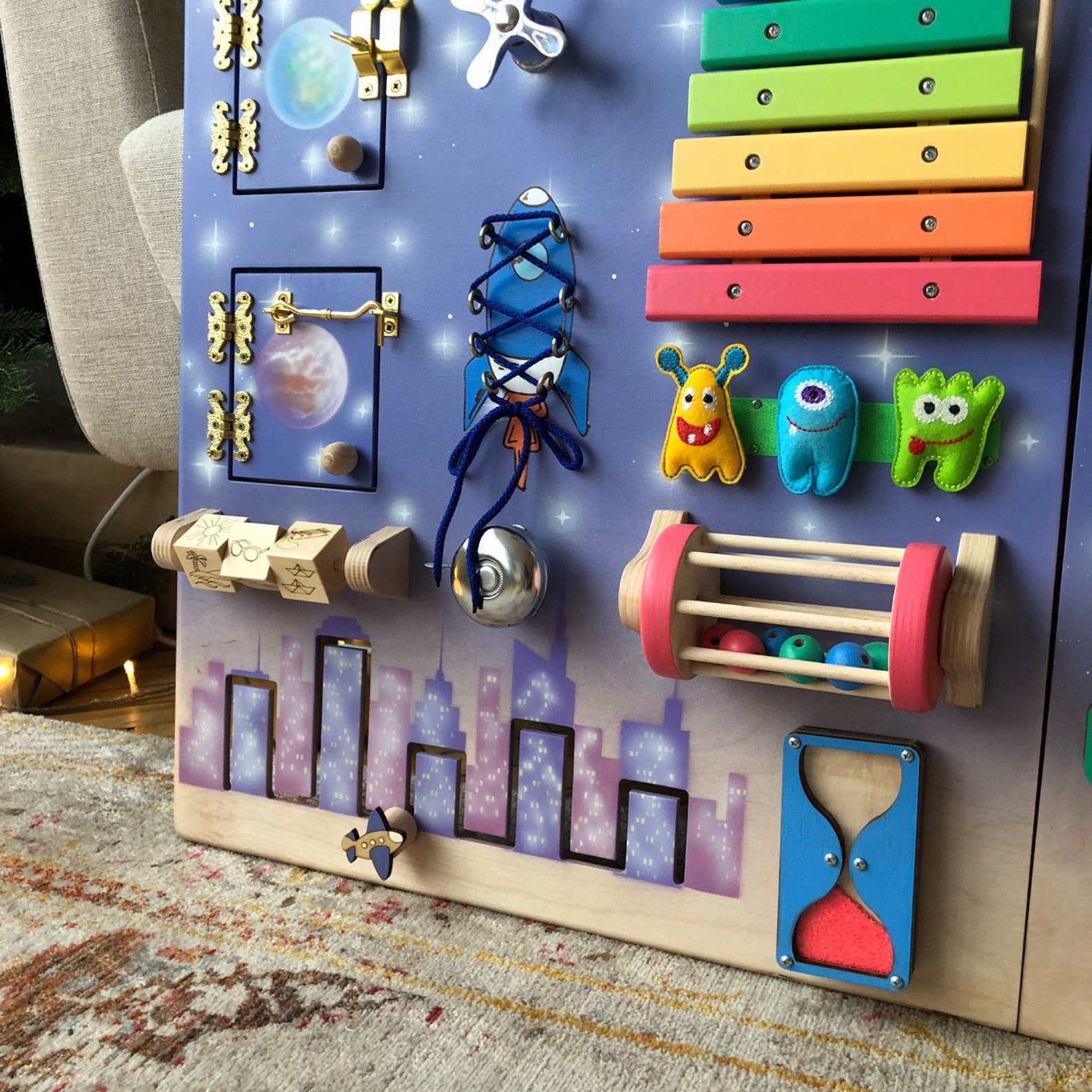 Large Busy Board for Toddler 70x100 Cm 2 Modules Sensory - Etsy