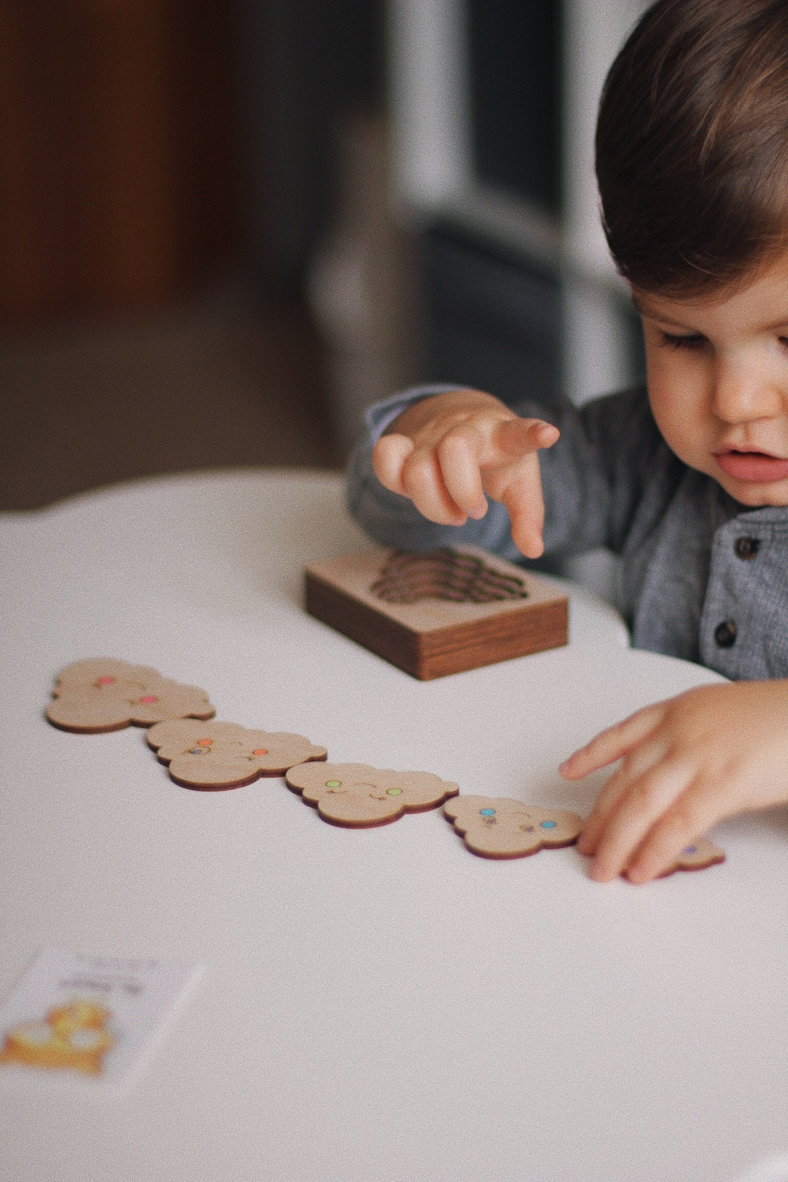 Hand Painted Multilayer Wooden Clouds Puzzle Montessori Wooden | Etsy
