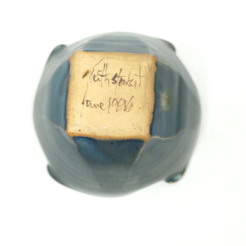 Keith Stewart Pottery Vintage 1996 Signed Small Bowl 6 X 3 Swirl Edge ...