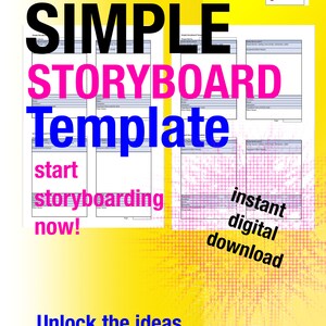 Simple Storyboard Template - Etsy