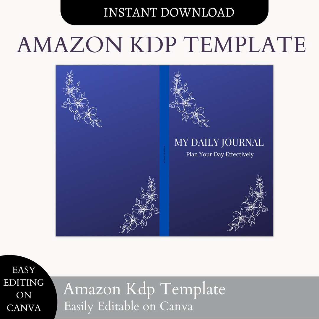 Amazon KDP Template Composition Notebook Template Cover - Etsy