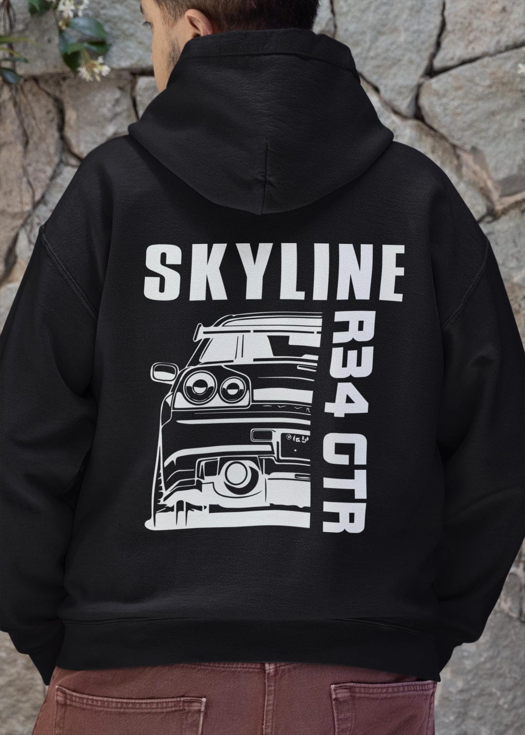 Nissan Skyline Pullover Hoodie, Custom Car Hoodie for JDM Fans, Car ...