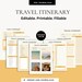 Simple Travel Itinerary Planner A4 Travel Printable Travel Printable ...