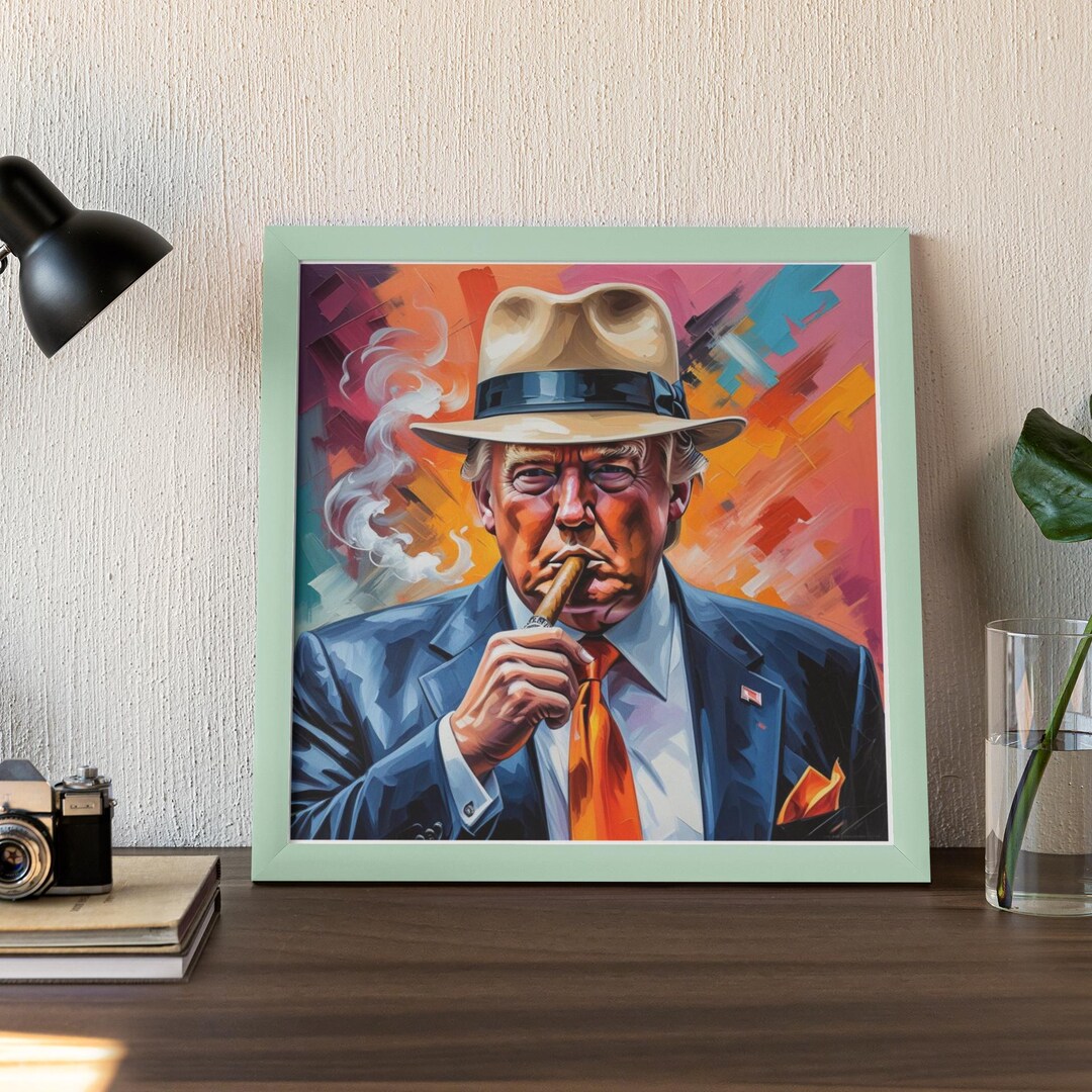Trump Wall Art Donald Trump PNG Portrait T-shirt & Hoodie Design JPG ...