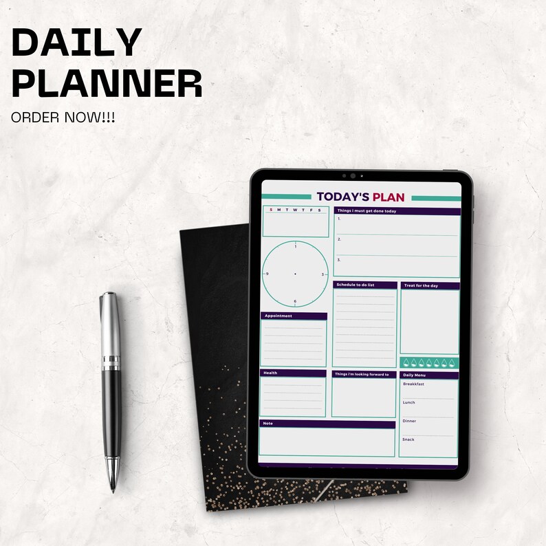 Minimalist Daily Planner Daily Journal Daily Schedule to - Etsy