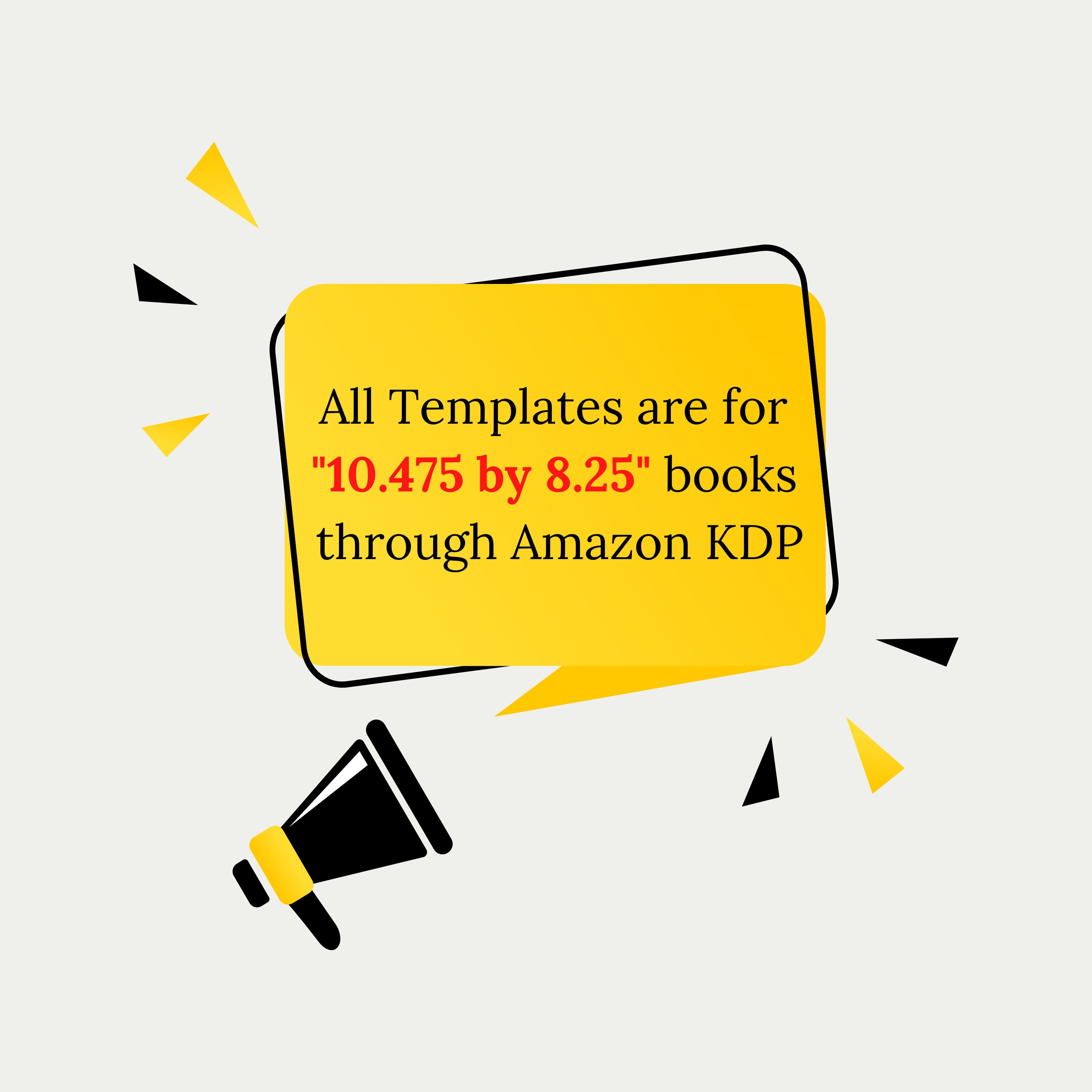 Black Modern Amazon KDP Template Composition Notebook - Etsy