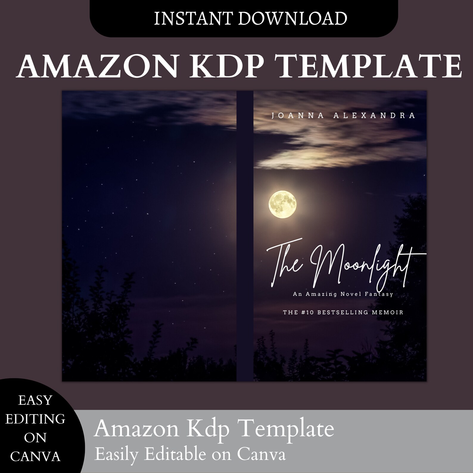 Black Modern Amazon KDP Template Composition Notebook - Etsy