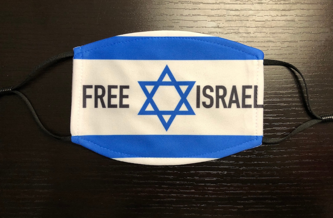 Free Israel Flag Face Mask Israeli Flags Gift Adjustable Washable - Etsy