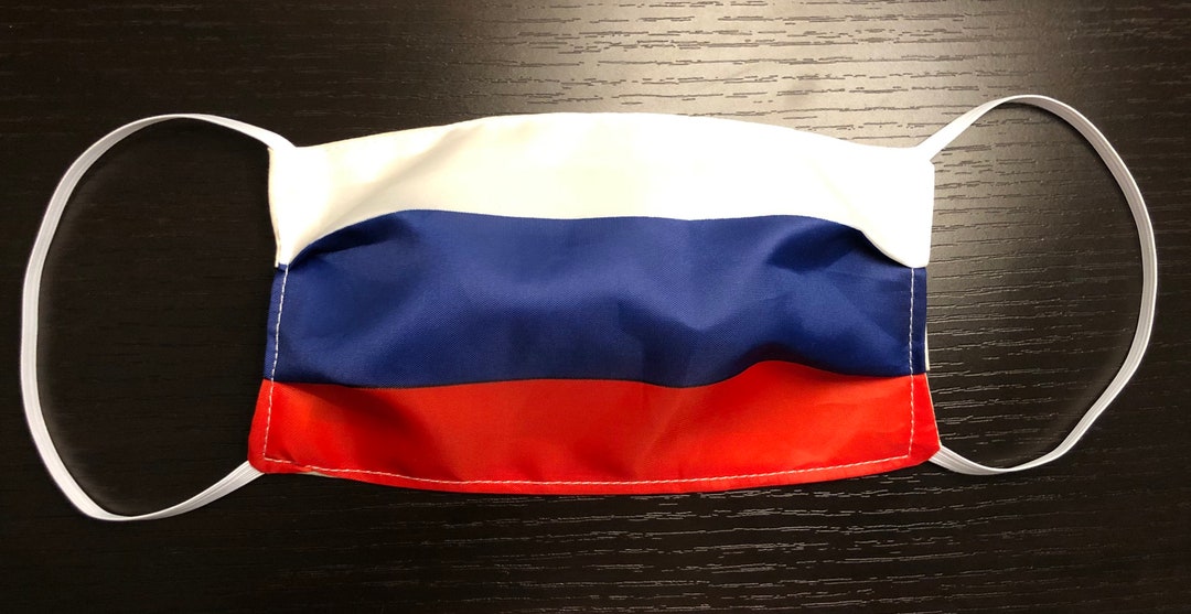 2 Pack Russian Face Mask Washable Russia Flag Cotton Cloth - Etsy